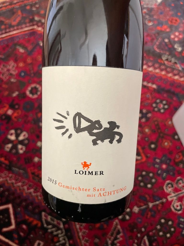 2015 Loimer Achtung! Gemischter Satz Eichelberg, Austria ...