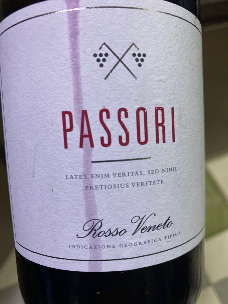 2019 Passori Rosso Veneto IGT, Italy, Veneto, Veneto IGT - CellarTracker