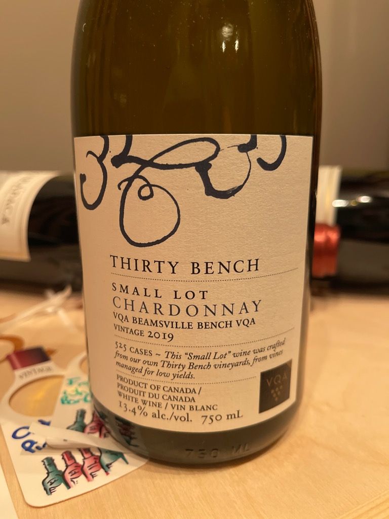 2020 Thirty Bench Chardonnay Small Lot, Canada, Ontario, Niagara ...