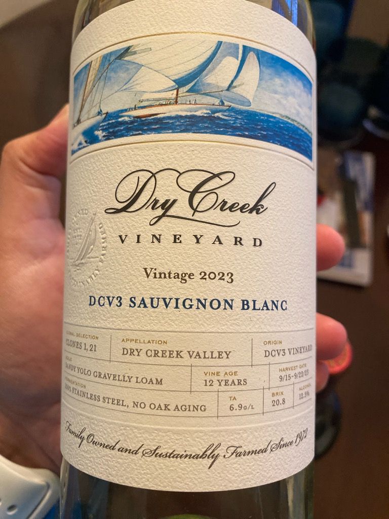 2023 Dry Creek Vineyard Sauvignon Blanc DCV3, USA, California, Sonoma ...