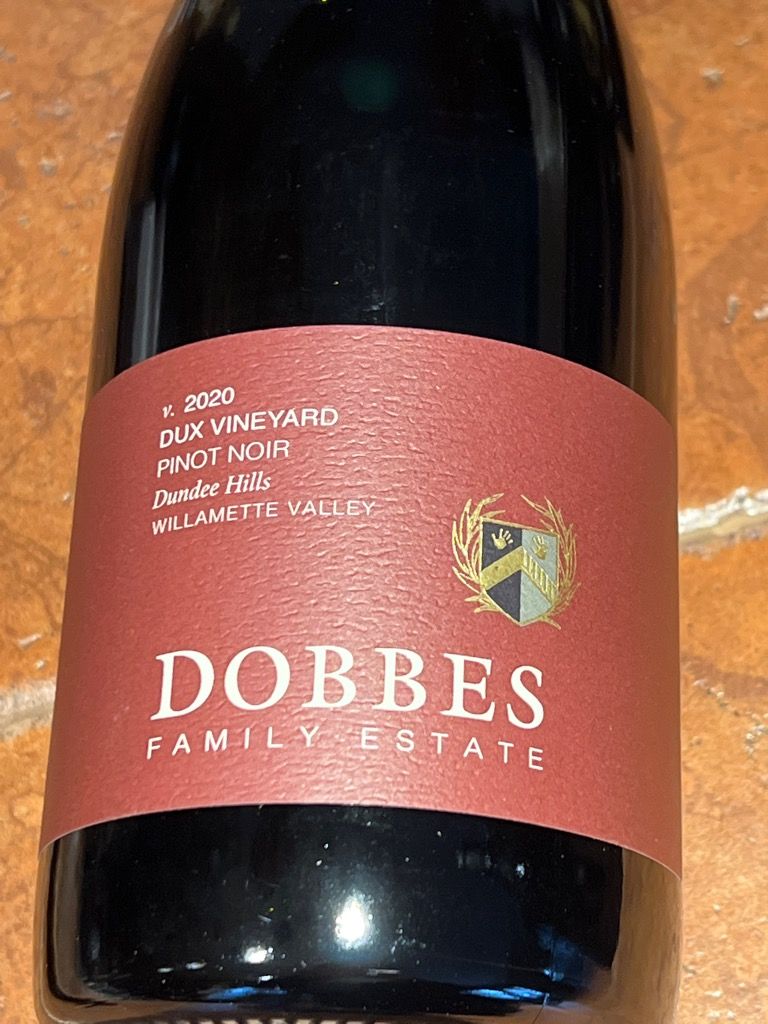 2020 Dobbes Family Estate Pinot Noir Dux Vineyard, USA, Oregon ...