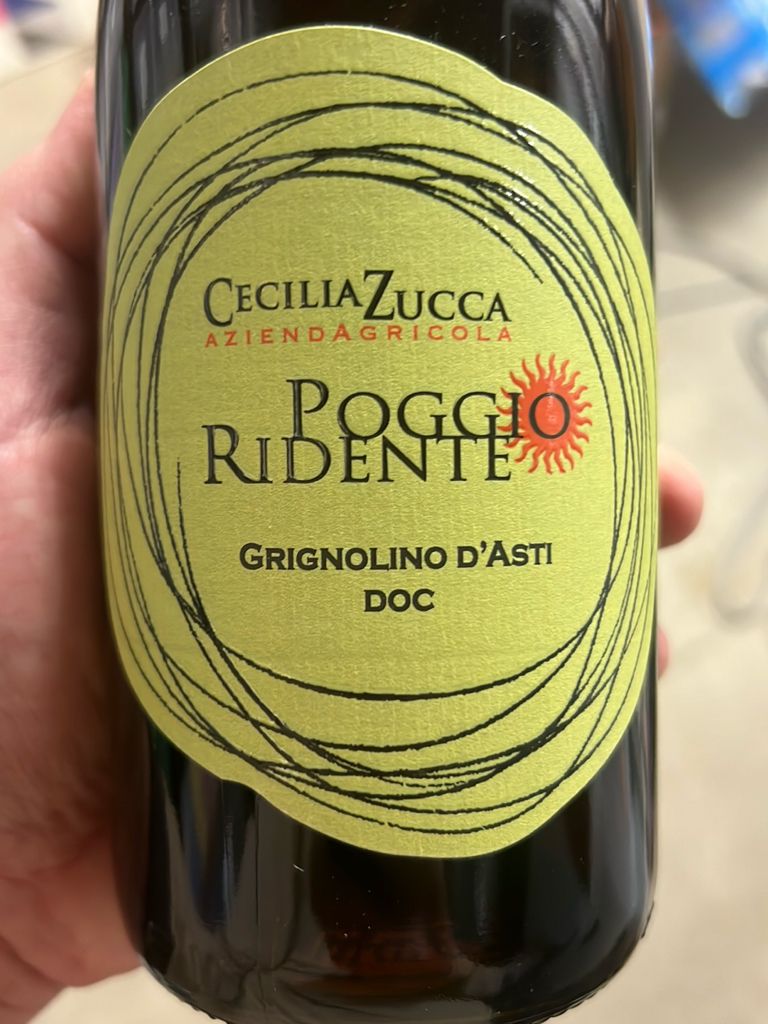 2022 Cecilia Zucca Grignolino d'Asti Poggio Ridente, Italy, Piedmont ...