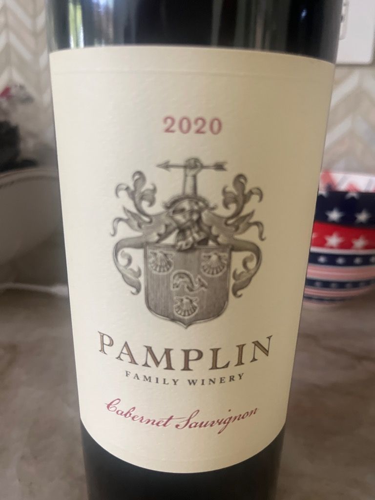 2020 Pamplin Family Winery Cabernet Sauvignon, USA, Washington ...
