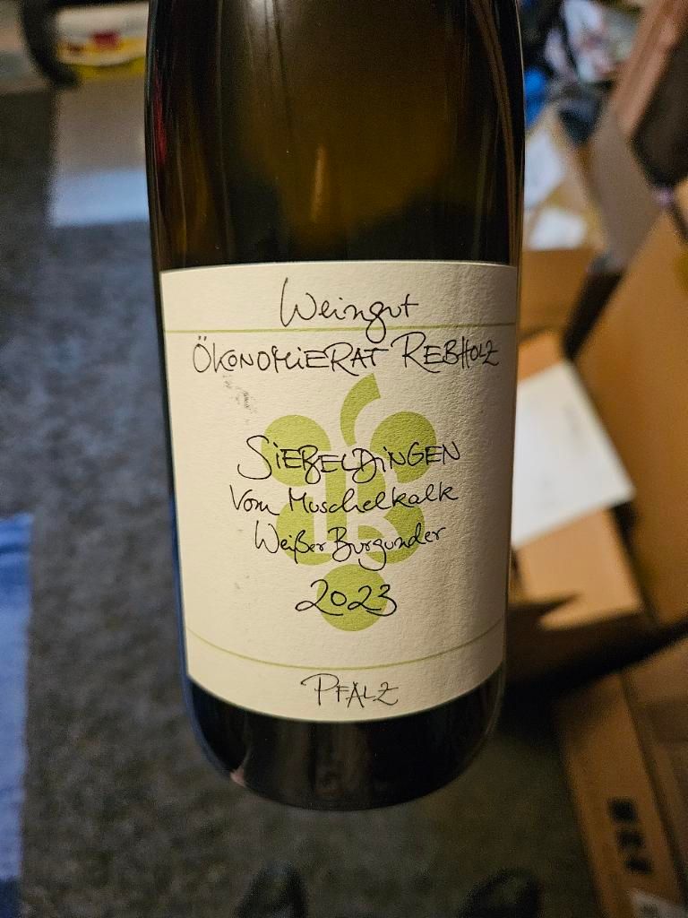 2021 Weingut Ökonomierat Rebholz vom Muschelkalk Weißer Burgunder ...