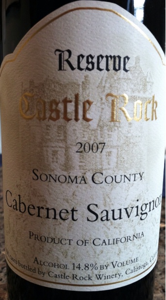 2008 Castle Rock Cabernet Sauvignon Reserve Sonoma County, USA ...