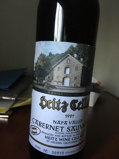 1997 Heitz Cellar Cabernet Sauvignon Martha's Vineyard, USA, California ...