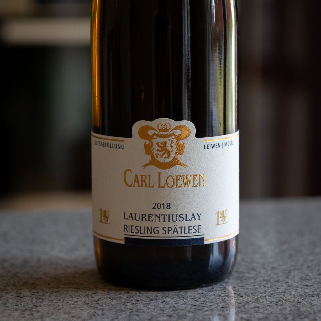 2018 Carl Loewen Leiwener Laurentiuslay Riesling Spätlese, Germany ...