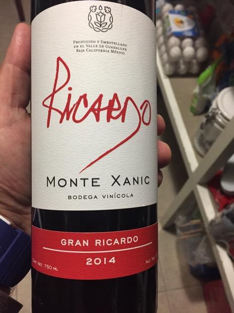 2014 Monte Xanic Gran Ricardo, Mexico, Baja California, Valle de ...