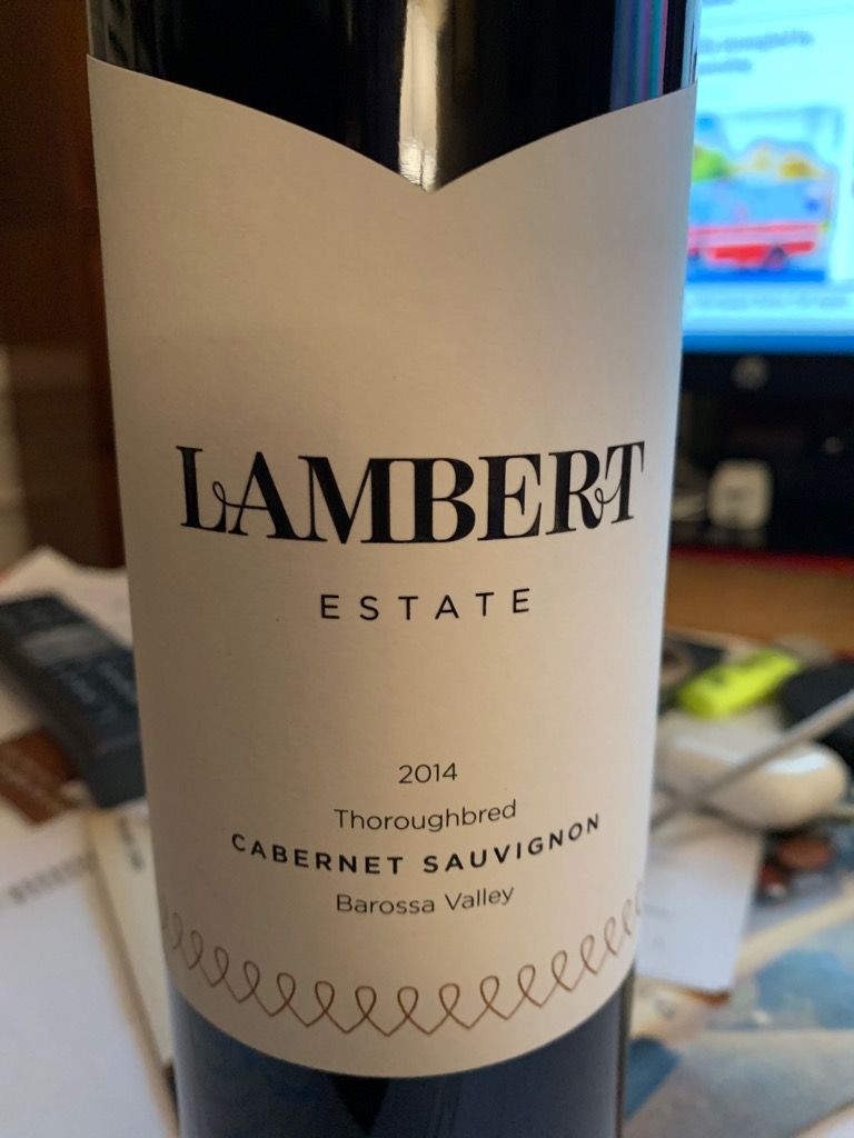 2014 Lambert Estate Cabernet Sauvignon Thoroughbred, Australia, South ...