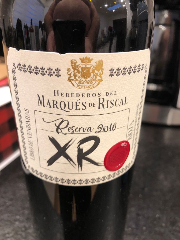 2016 Marqués de Riscal Rioja Reserva XR, Spain, La Rioja, La Rioja ...