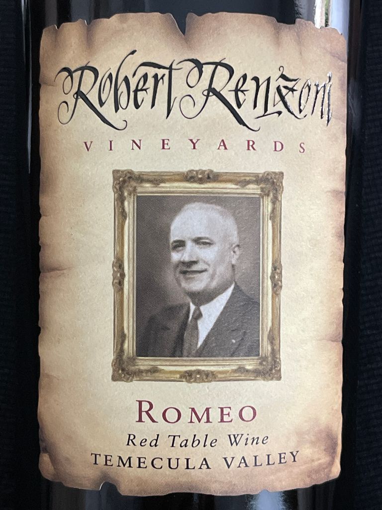 NV Robert Renzoni Romeo, USA, California, South Coast, Temecula Valley ...