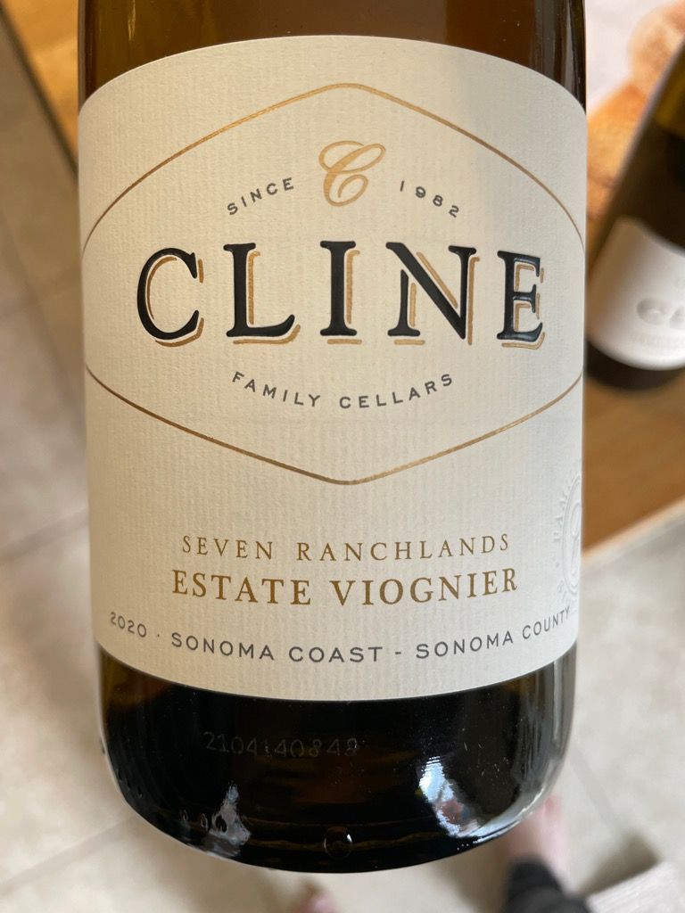 2020 Cline Cellars Viognier Seven Ranchlands, USA, California, Sonoma ...