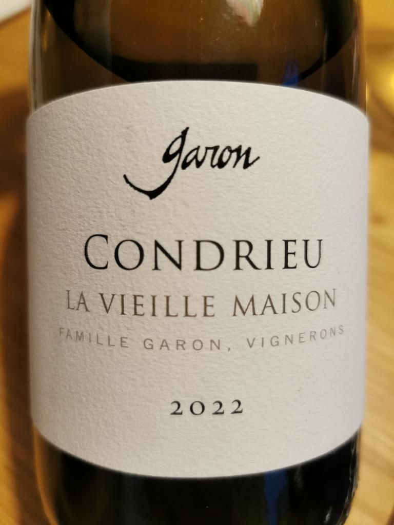 2022 Domaine Garon Condrieu La Vieille Maison, France, Rhône, Northern ...
