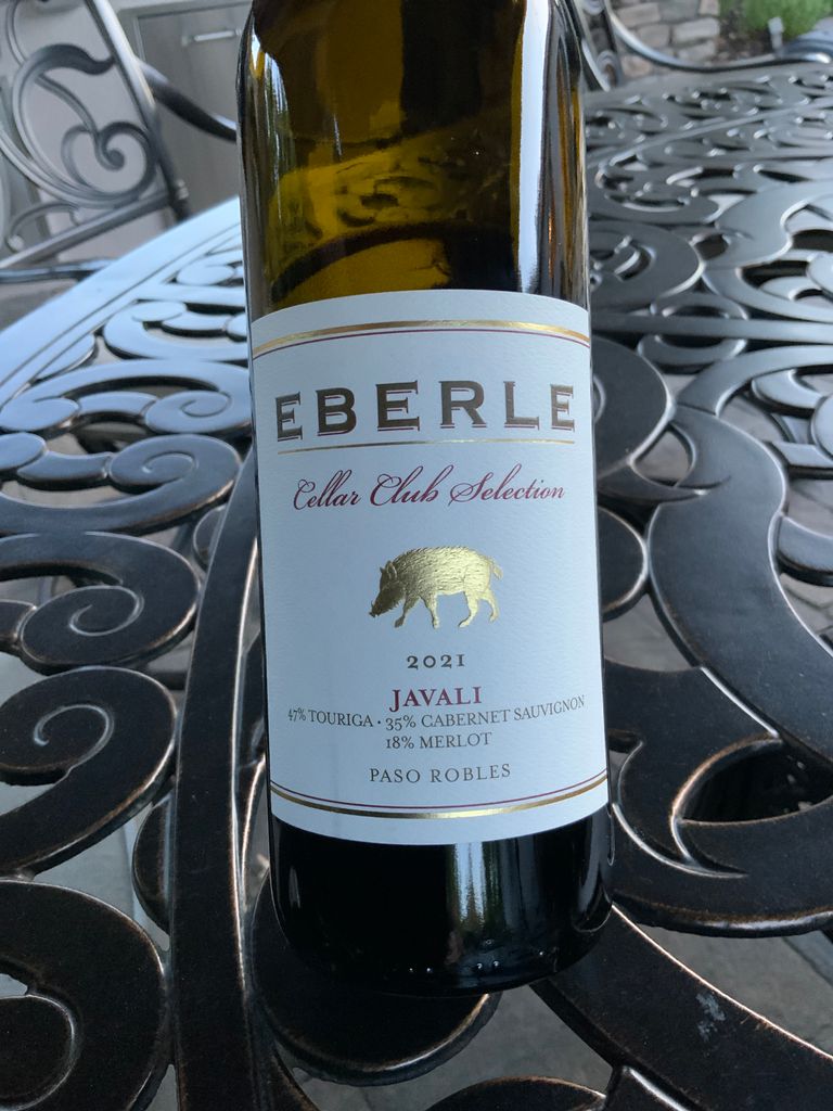 2021 Eberle Cellar Club Selection Javali, USA, California, Central ...