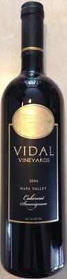 2005 Vidal Vineyards Cabernet Sauvignon, USA, California, Napa Valley ...