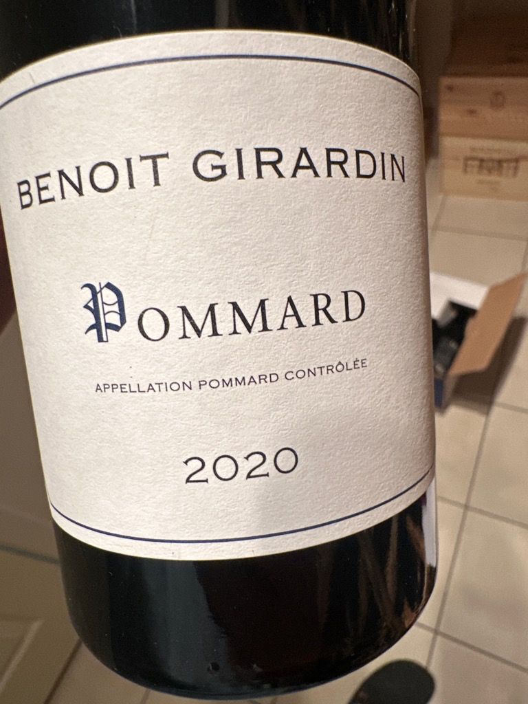 2021 Benoit Girardin Pommard, France, Burgundy, Côte de Beaune, Pommard ...