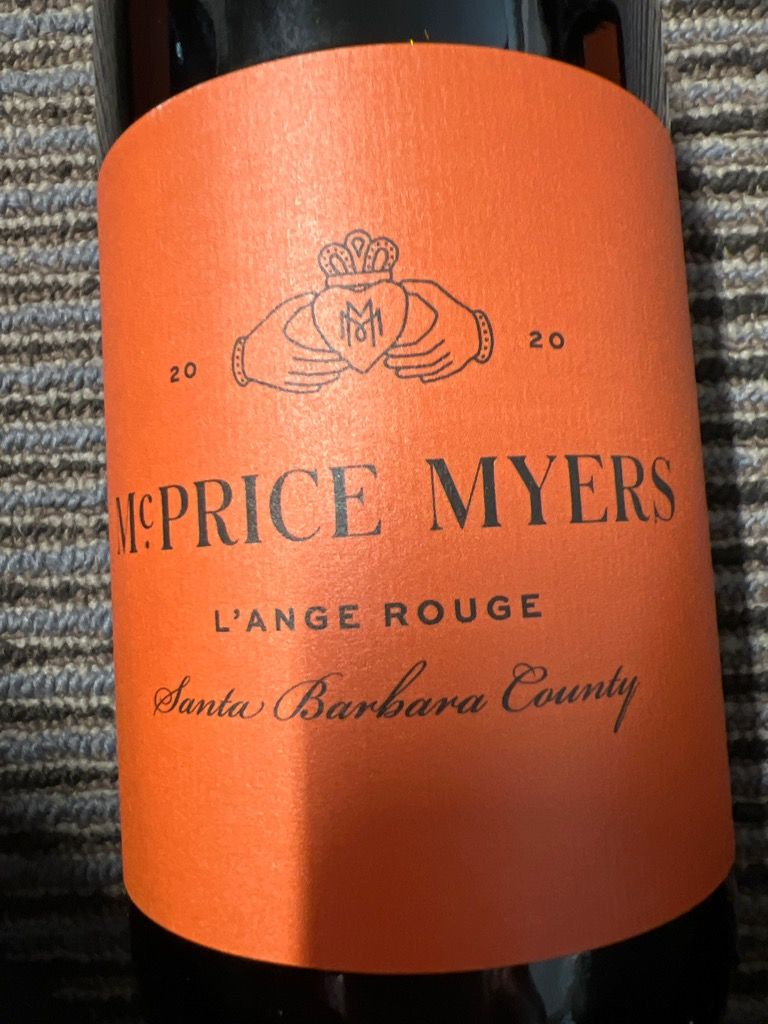 2020 McPrice Myers L'Ange Rouge, USA, California, Central Coast, Santa ...