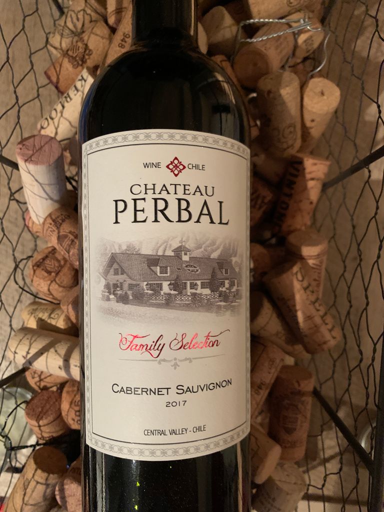 2019 Chateau Perbal Cabernet Sauvignon Family Selection, Chile, Central ...