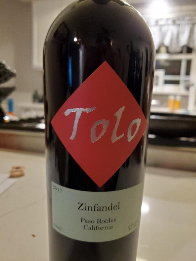 2017 Tolo Cellars Zinfandel Paso Robles, USA, California, Central Coast ...