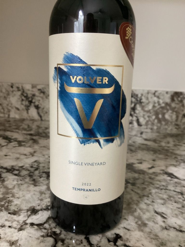 2022 Bodegas Volver Tempranillo La Mancha Single Vineyard, Spain ...