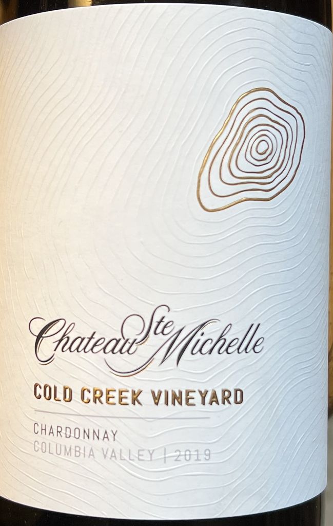 2019 Chateau Ste. Michelle Chardonnay Cold Creek Vineyard, USA ...