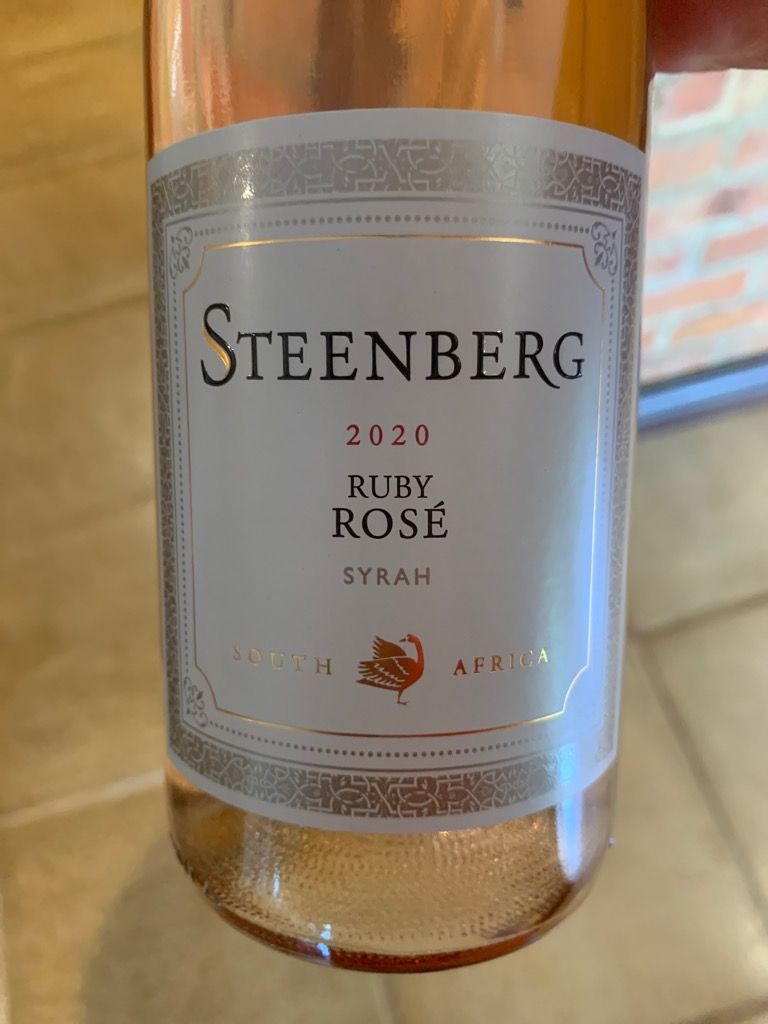 2020 Steenberg Ruby Rosé Syrah-Cinsault, South Africa, Coastal Region ...