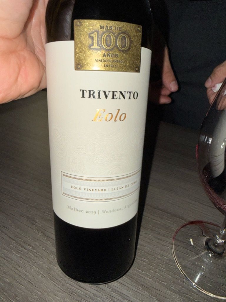2019 Trivento Malbec Eolo, Argentina, Mendoza, Lujan de Cuyo ...