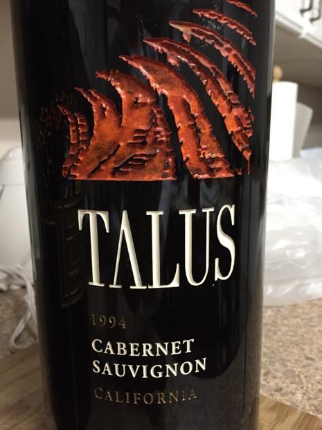 1994 Talus Cabernet Sauvignon, USA, California, Central Valley, Lodi ...