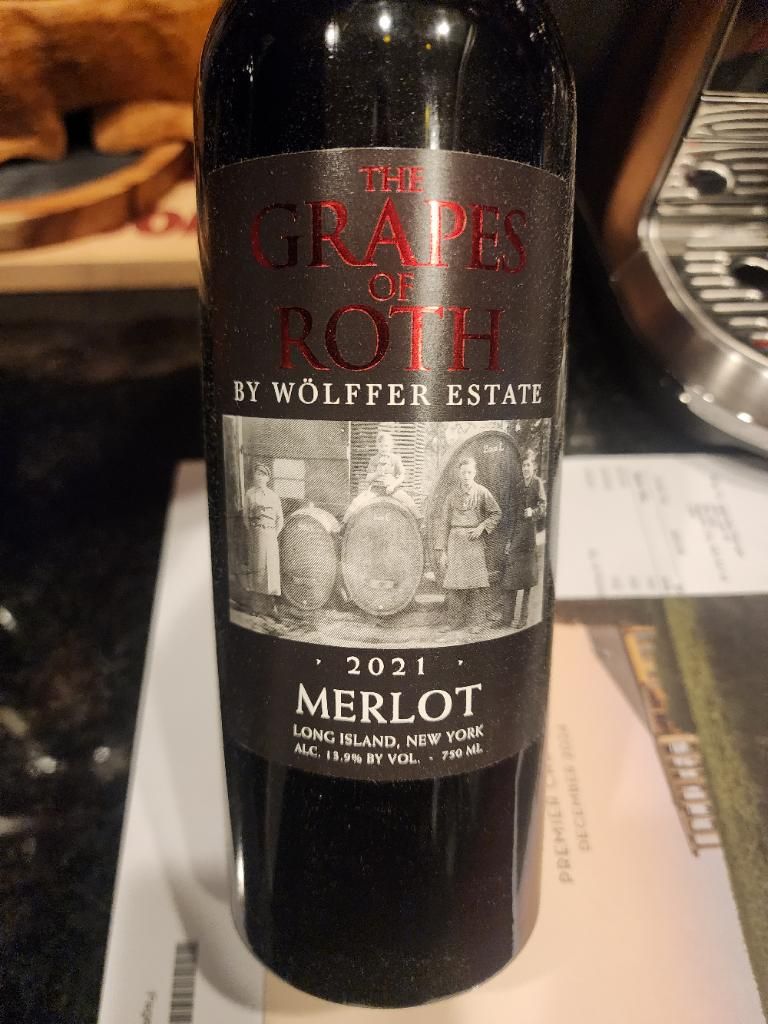 2021 Grapes of Roth Merlot, USA, New York, Long Island, North Fork ...