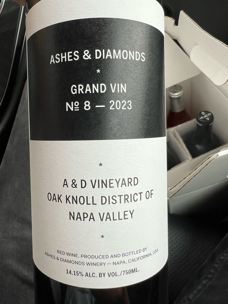 2022 Ashes & Diamonds Grand Vin No 6 A & D Vineyard, USA, California ...