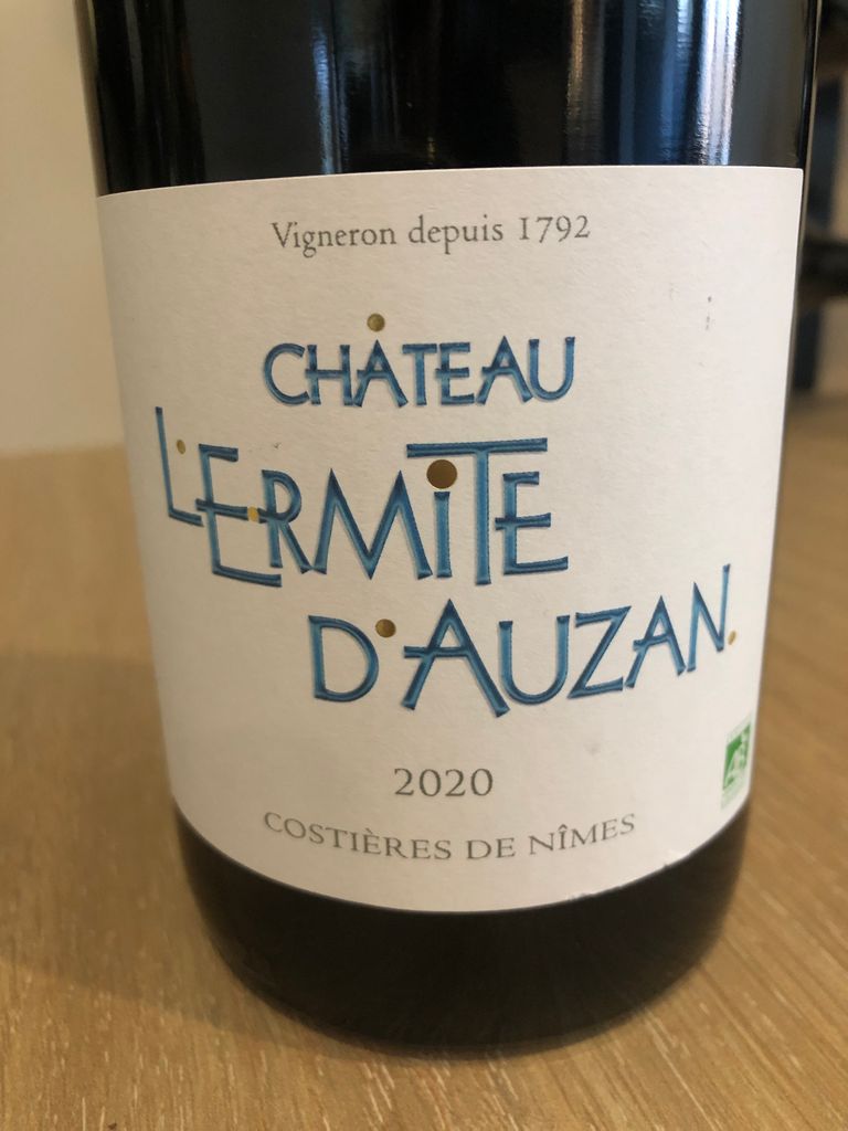 2019 Château l'Ermite d’Auzan Costières-de-Nîmes Rouge, France, Rhône ...
