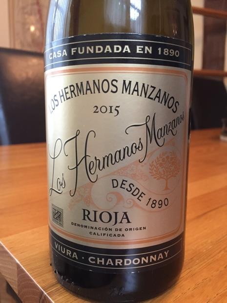 2016 Los Hermanos Manzanos Rioja Blanco, Spain, La Rioja, Rioja ...