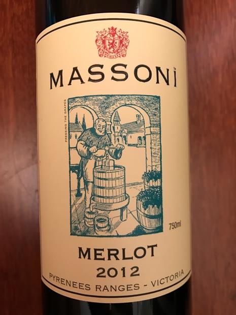 2008 Massoni Merlot, Australia, Victoria, Western Victoria, Pyrenees ...