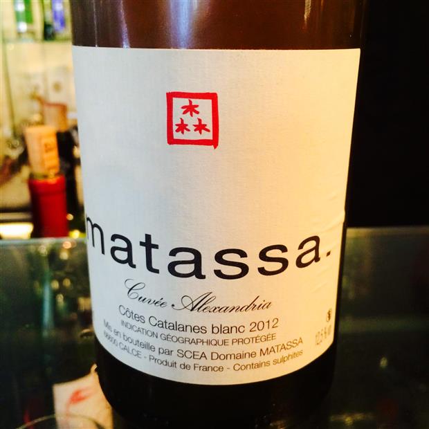 2011 Matassa Côtes Catalanes Cuvée Alexandria, France, Languedoc ...