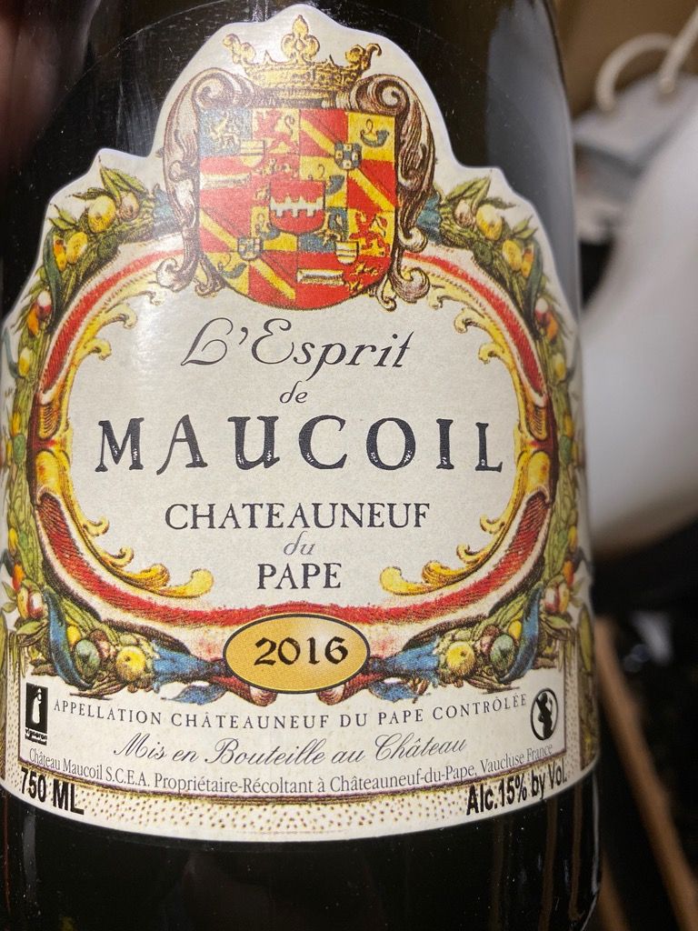 2019 Château Maucoil Châteauneuf-du-Pape l'Esprit de Maucoil, France ...
