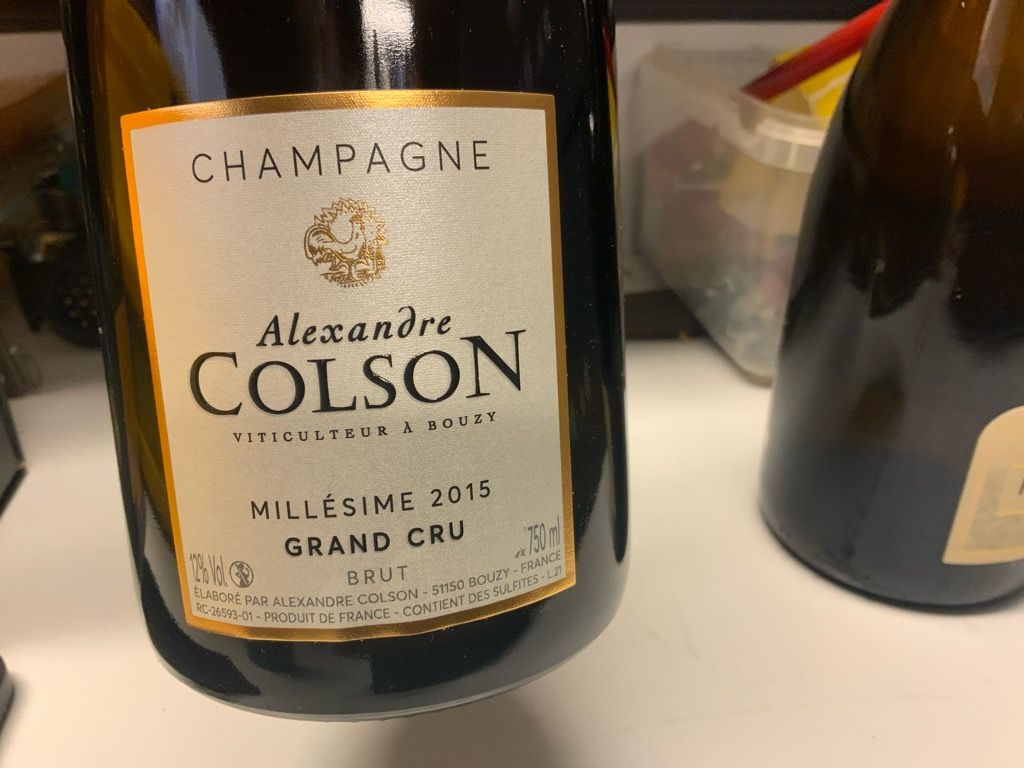 2015 Alexandre Colson Champagne, France, Champagne - CellarTracker