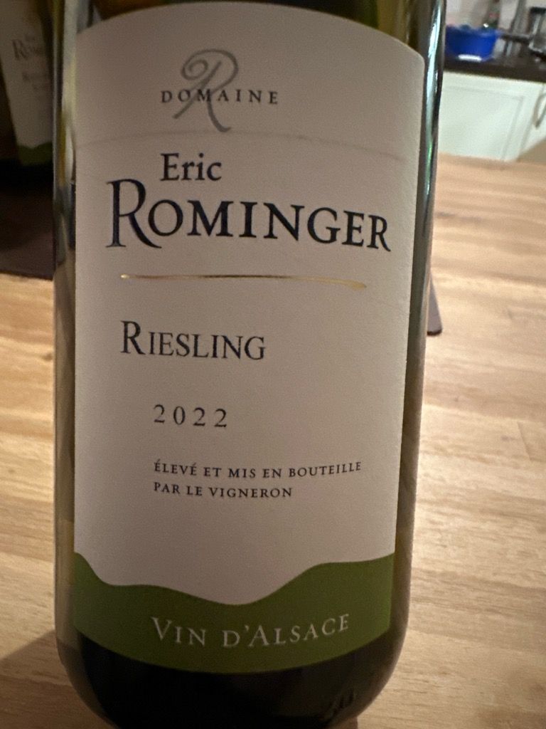 2022 Eric Rominger Riesling, France, Alsace - CellarTracker