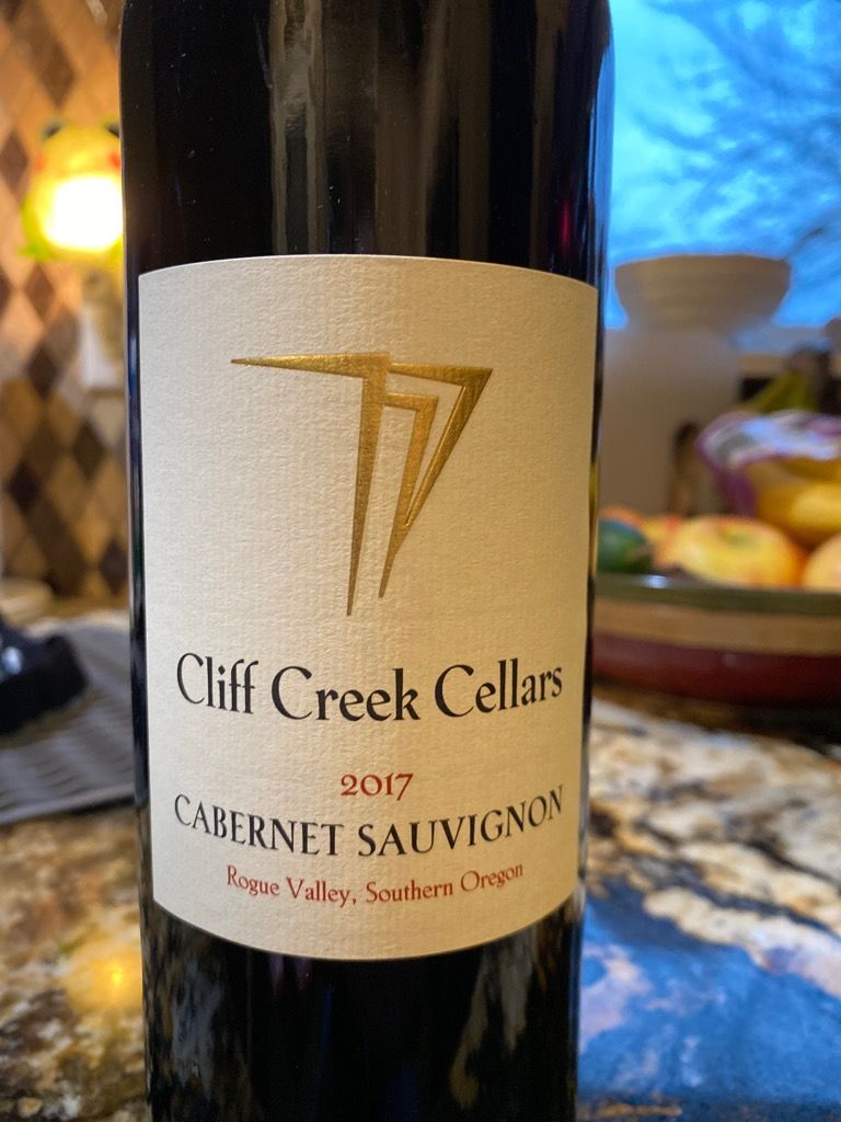 2017 Cliff Creek Cellars Cabernet Sauvignon, USA, Oregon, Southern ...