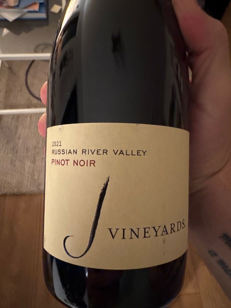 2021 J Vineyards & Winery Pinot Noir Barrel 16 Russian River Valley ...