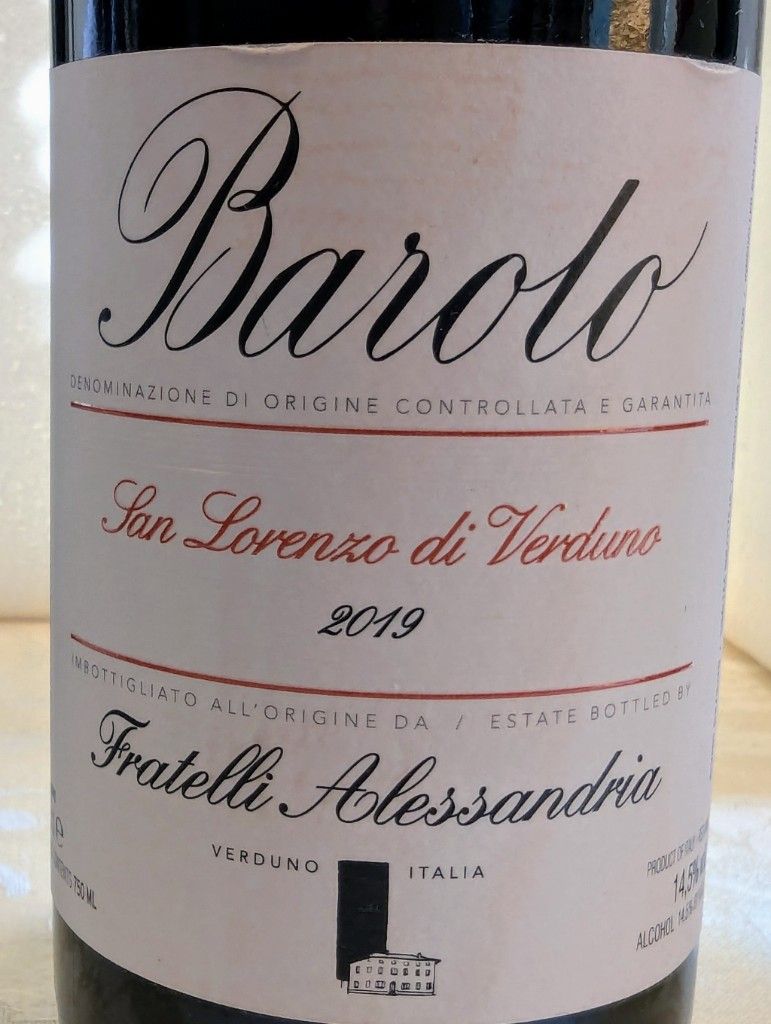 2019 Fratelli Alessandria Barolo San Lorenzo di Verduno, Italy ...