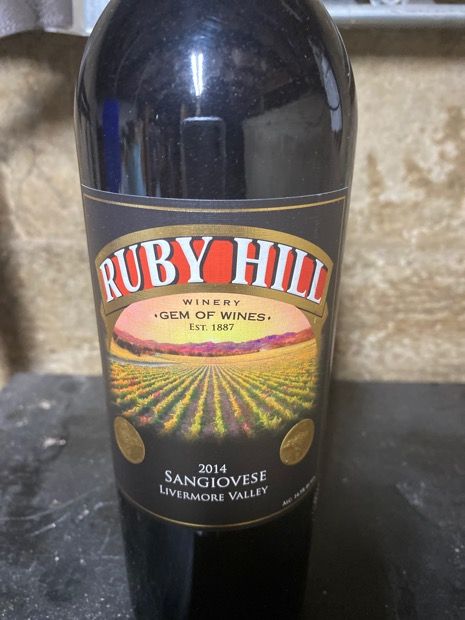 2016 Ruby Hill Winery Sangiovese Livermore Valley, USA, California, San ...