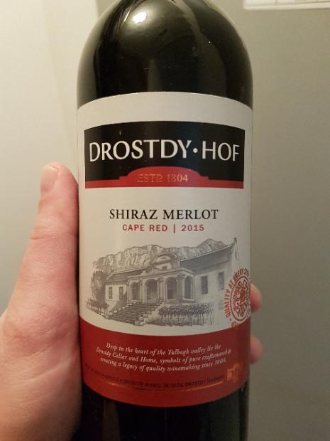 2015 Drostdy-Hof Shiraz Merlot, South Africa, Western Cape - CellarTracker