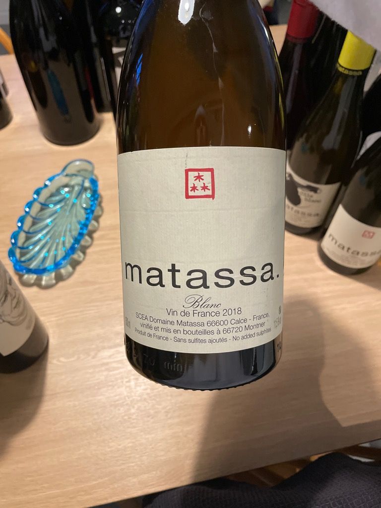 2018 Matassa Blanc, France, Vin de France - CellarTracker