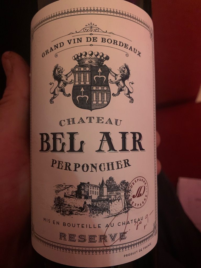 2019 Château Bel-Air Perponcher Reserve, France, Bordeaux - CellarTracker