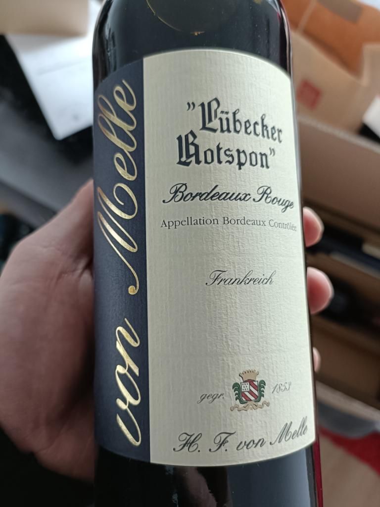 2019 H. F. Von Melle Bordeaux Lübecker Rotspon, France, Bordeaux ...