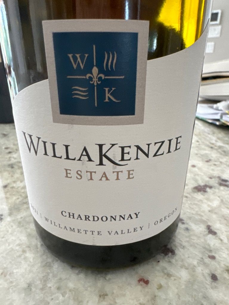 2021 WillaKenzie Estate Chardonnay, USA, Oregon, Willamette Valley ...