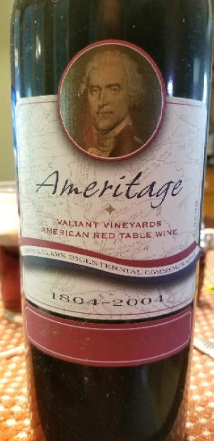2004 Valiant Vineyards Ameritage, USA, South Dakota - CellarTracker