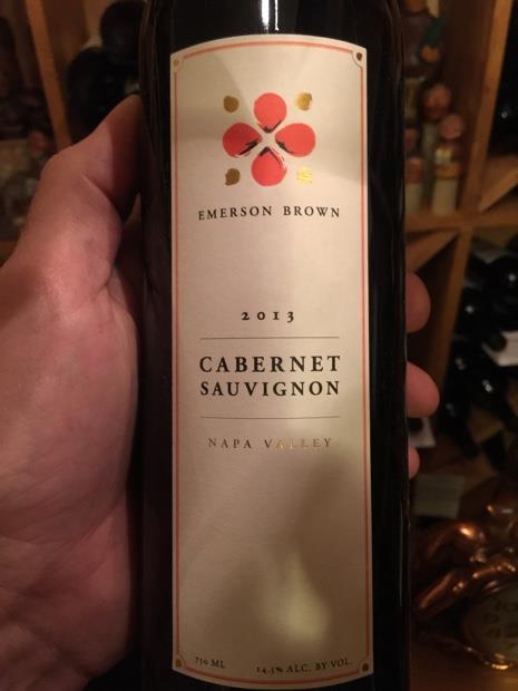 2013 Emerson Brown Cabernet Sauvignon III Michaels Estate, USA ...