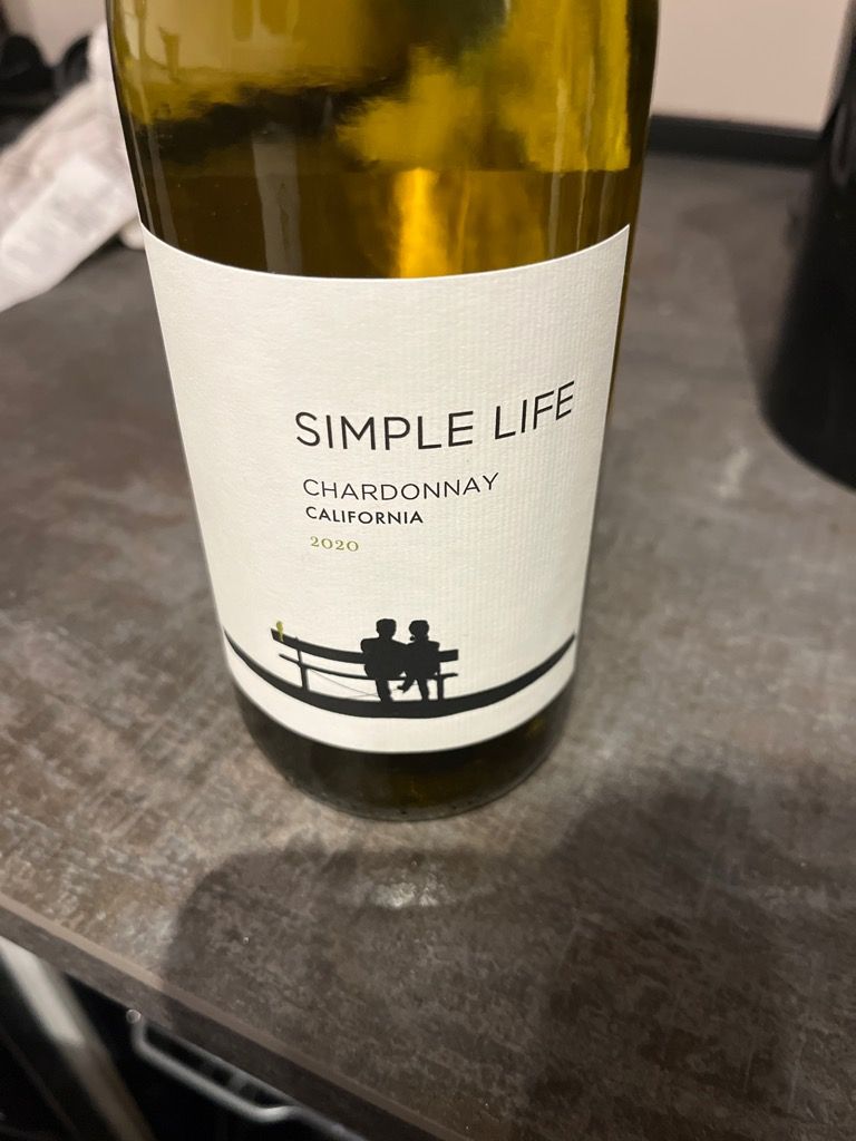 2020 Simple Life Winery Chardonnay, USA, California - CellarTracker