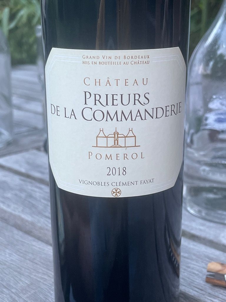 2018 Château Prieurs de la Commanderie, France, Bordeaux, Libournais ...
